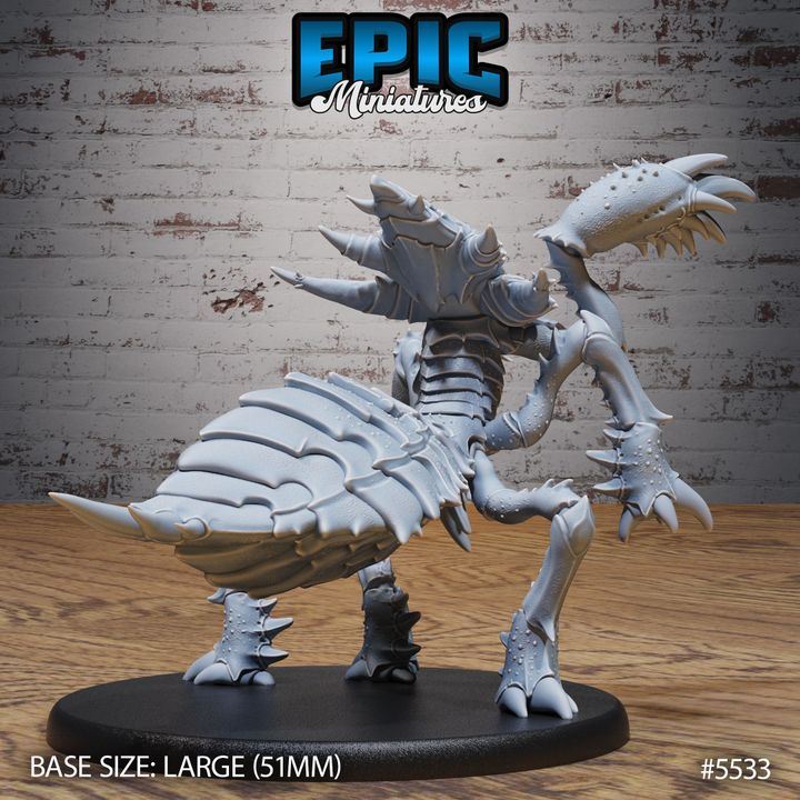 3D Printable Ankheg Set / Insectoid Creature / Ambush Predator Monster / Underground Insect ...